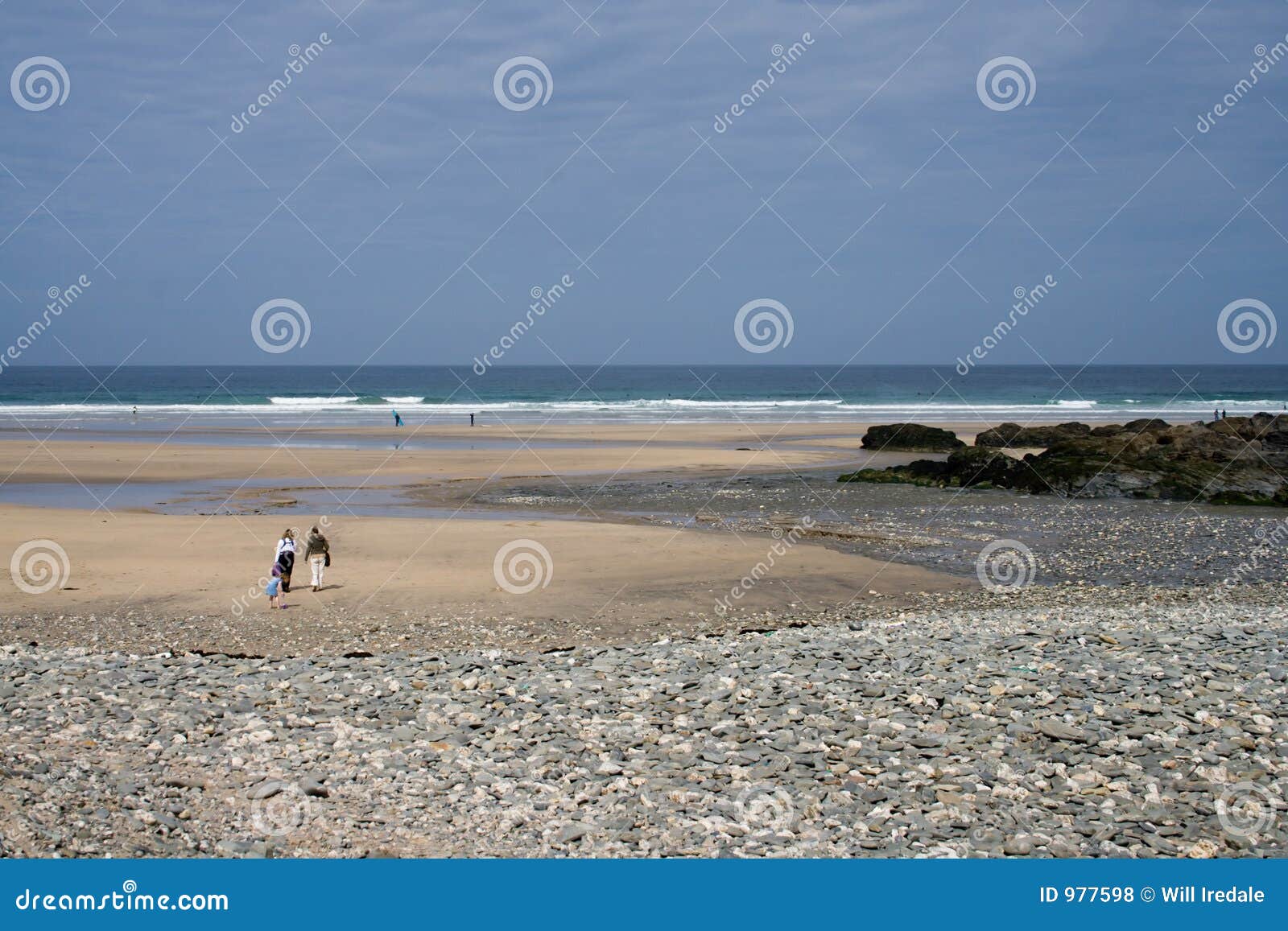 People Walking on the Beach Stock Photo - Image of water, sand: 977598