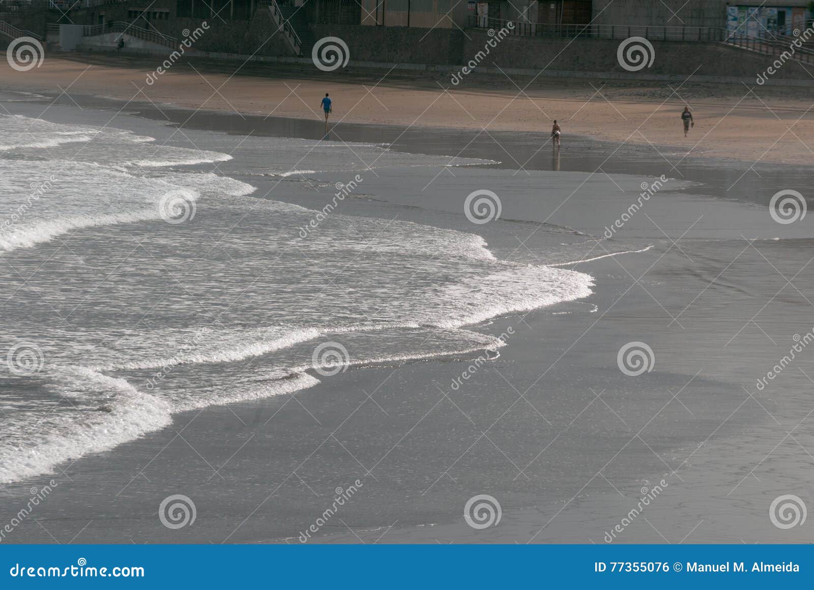 People Walking in the Beach Stock Photo - Image of relax, waves: 77355076