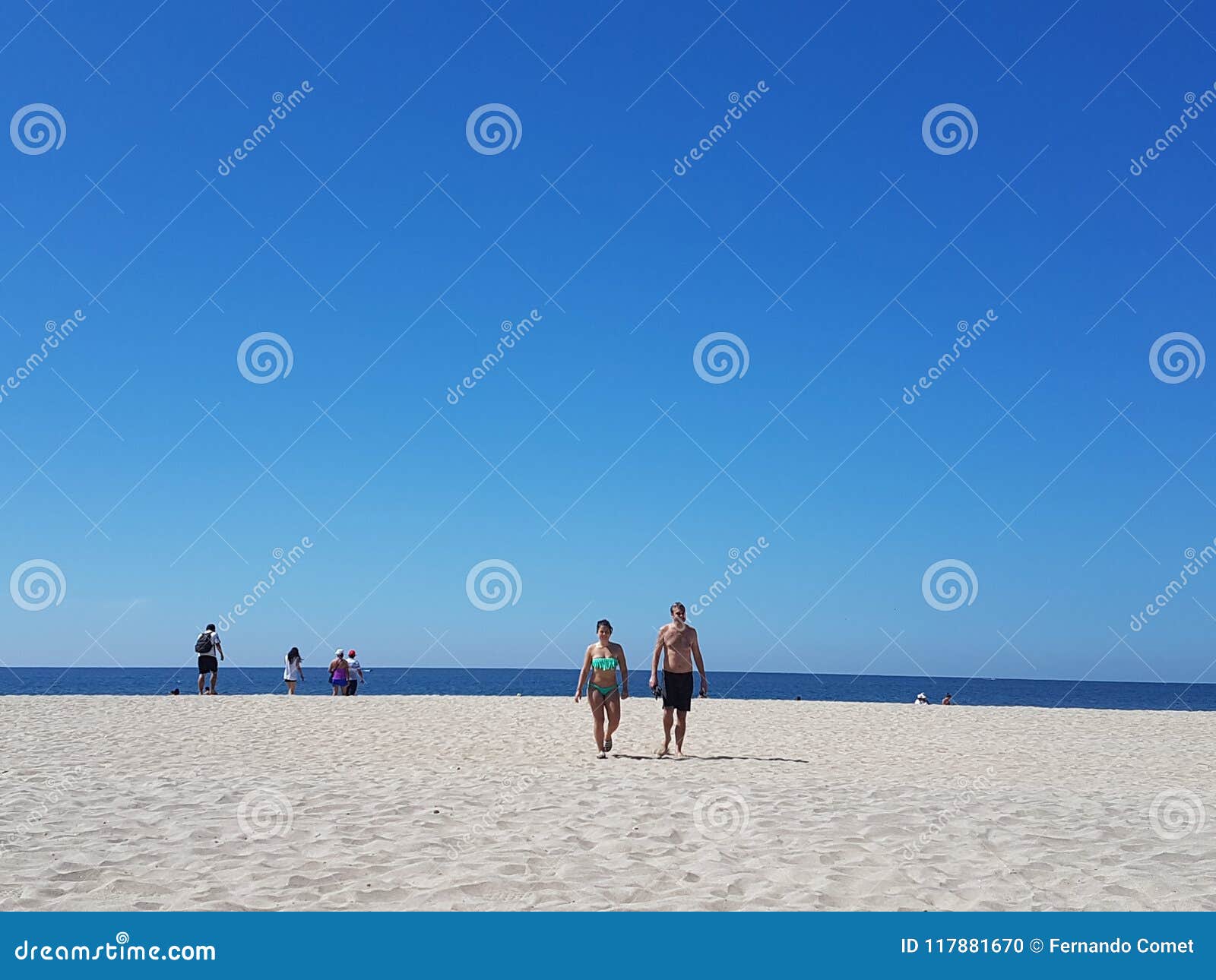 People Walking on the Beaches of the Pacific Editorial Image - Image of ...