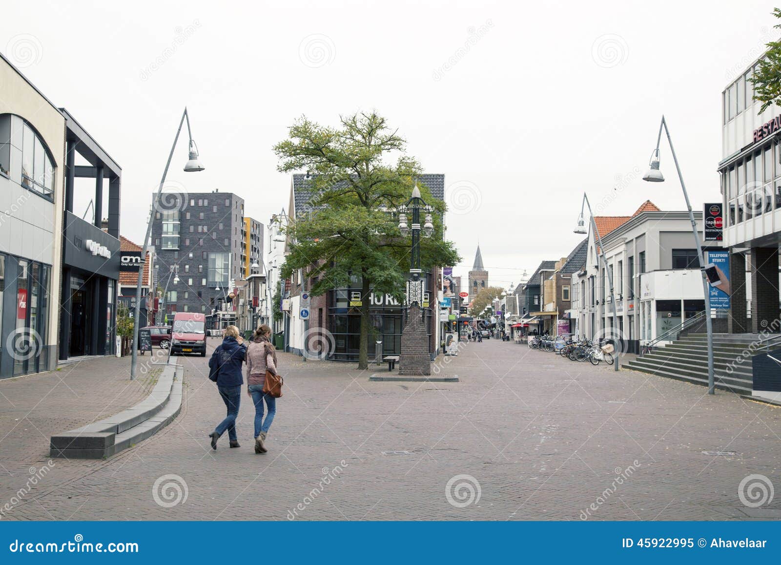 People Walking in the Centre of Ede Editorial Image - Image of retail ...