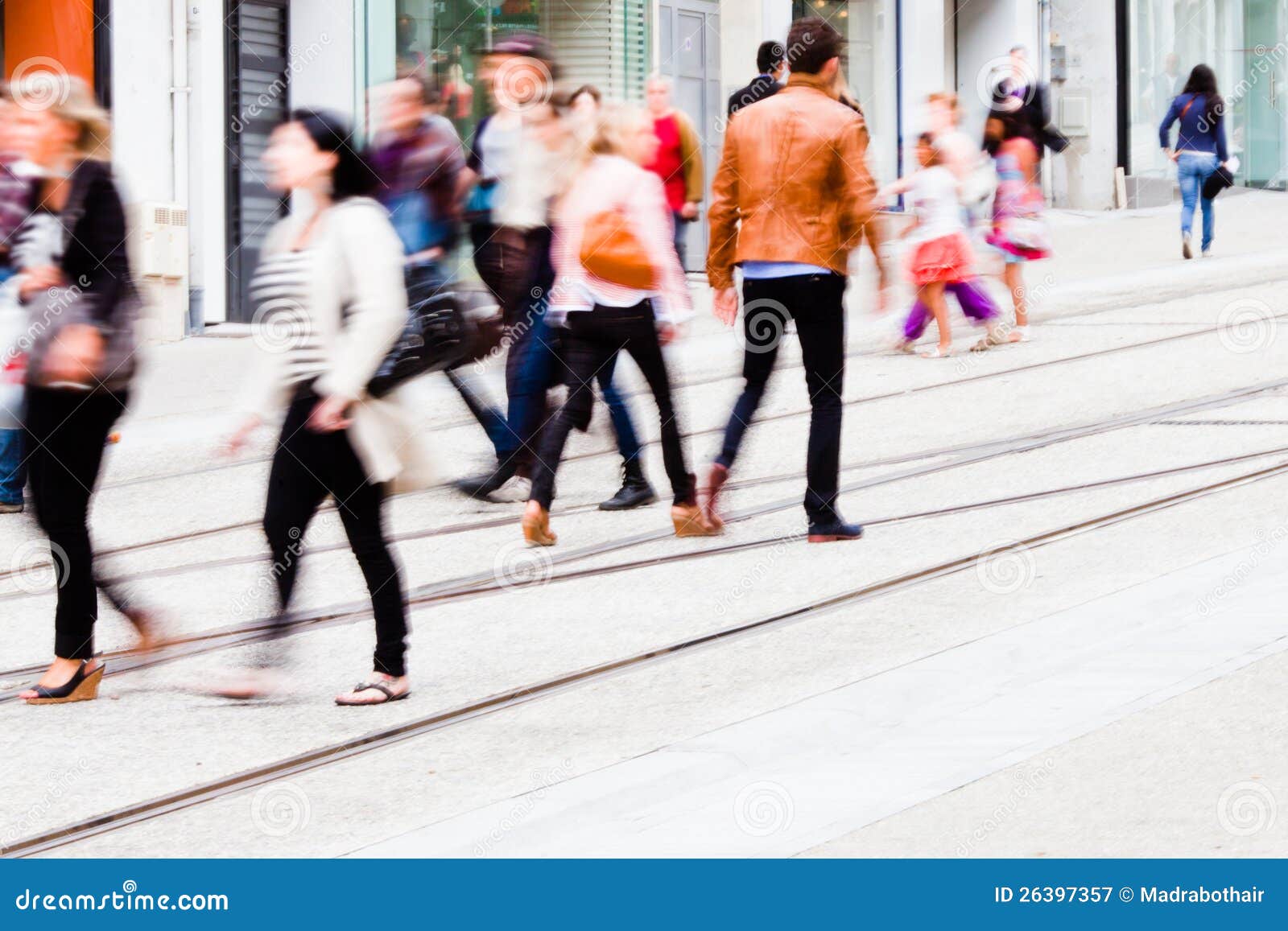 People walking in the city stock image. Image of walking - 26397357
