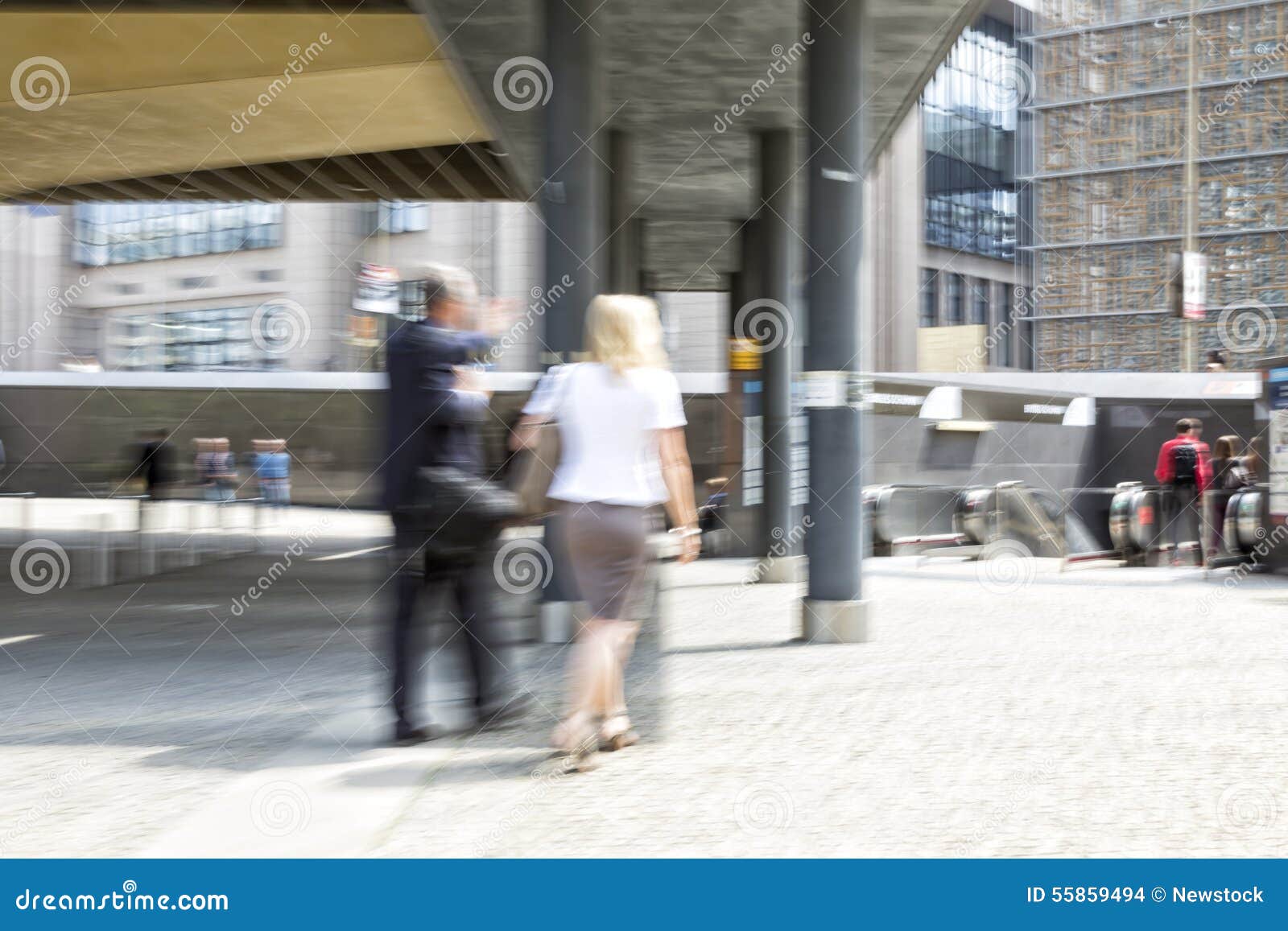People Walking in the City, Motion Blur Stock Photo - Image of fashion ...