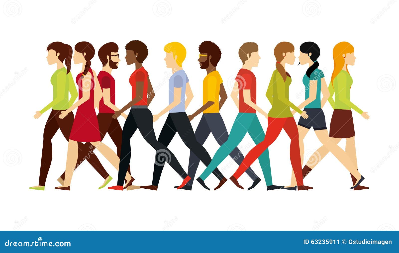 People walking design stock vector. Illustration of people - 63235911