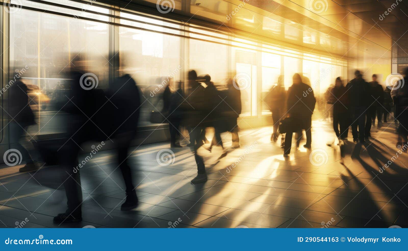 People Walking Down a Sidewalk Next To a Building Stock Illustration ...