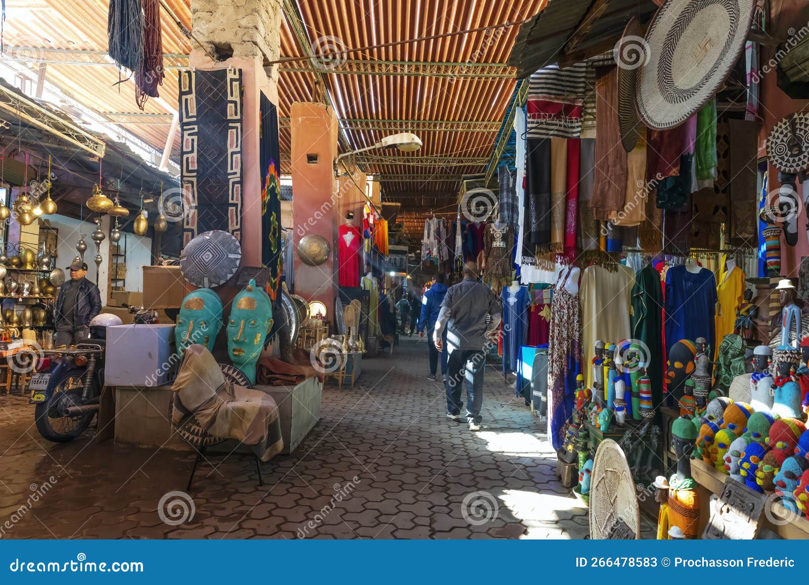 People Walking in Famous Marrakesh Souk in Marrakesh, Morocco Editorial ...