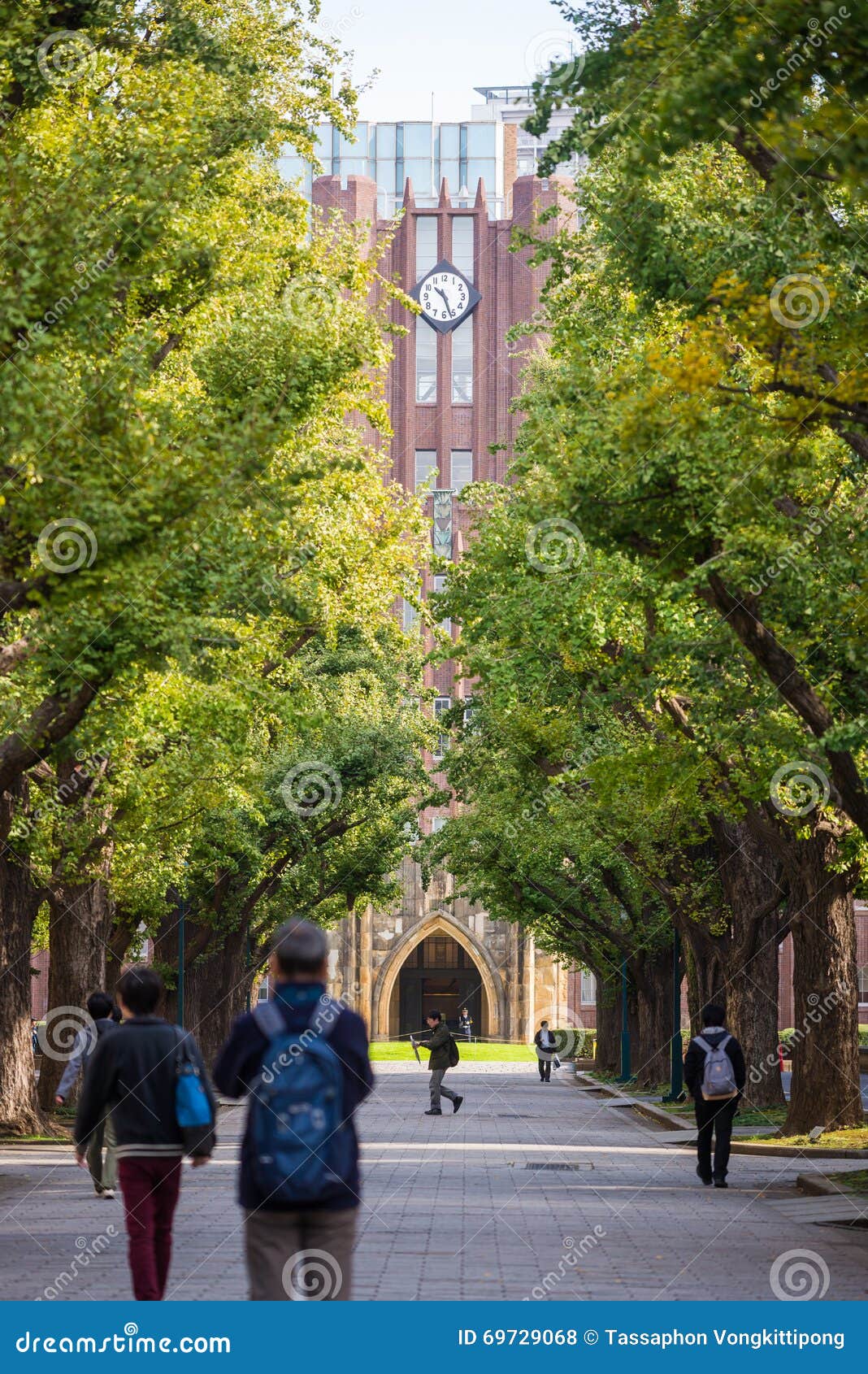People Walking in Front of Tokyo University Building Editorial Stock ...