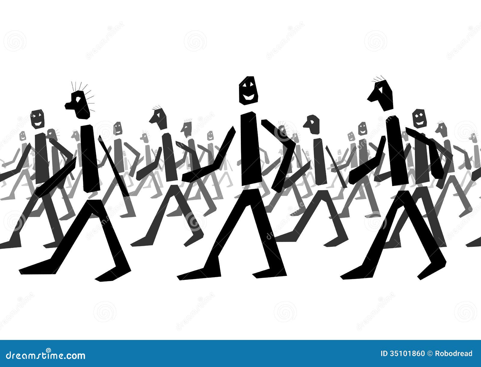 People walking stock vector. Illustration of shades, shapes - 35101860