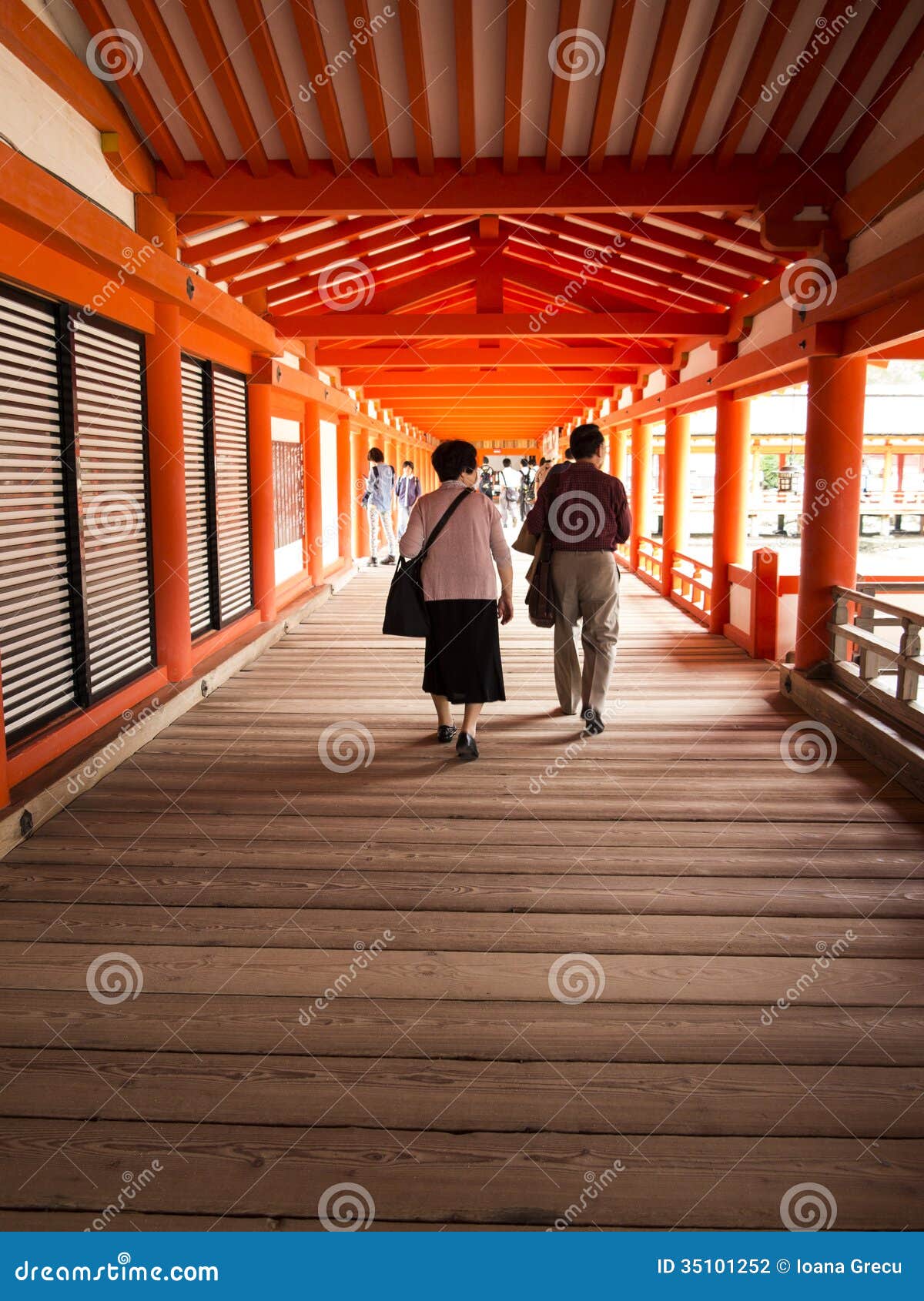 People Walking at Miyajima Shrine Editorial Photography - Image of ...