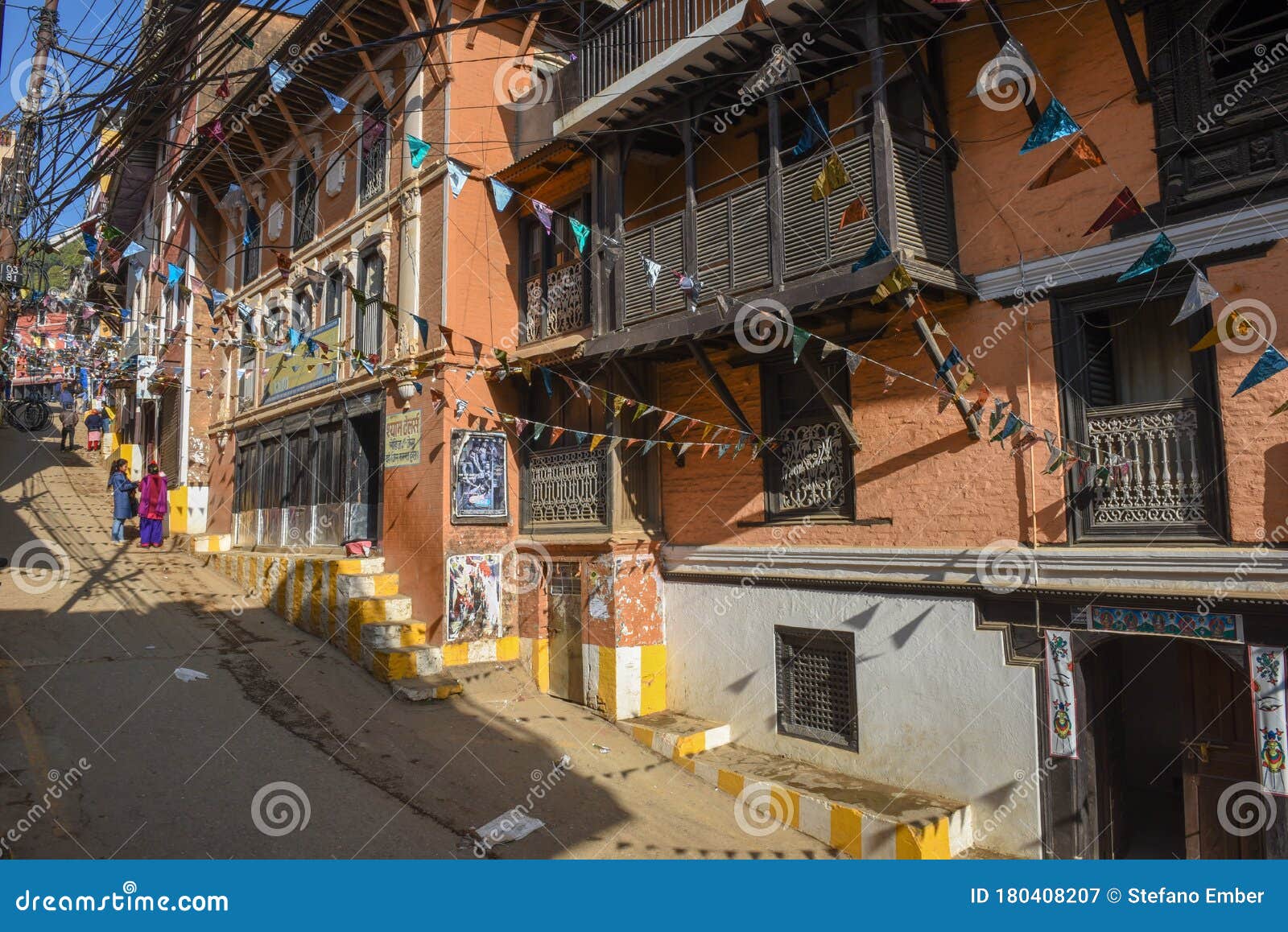 People Walking on the Old Center of Tansen in Nepal Editorial ...