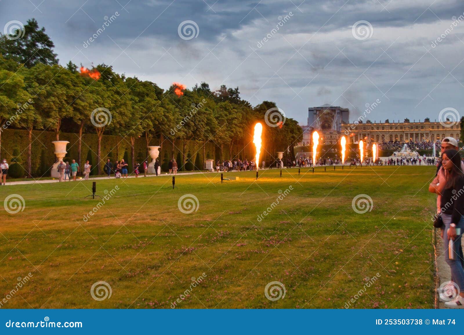 People Walking in the Park at Night Stock Photo - Image of outdoor ...