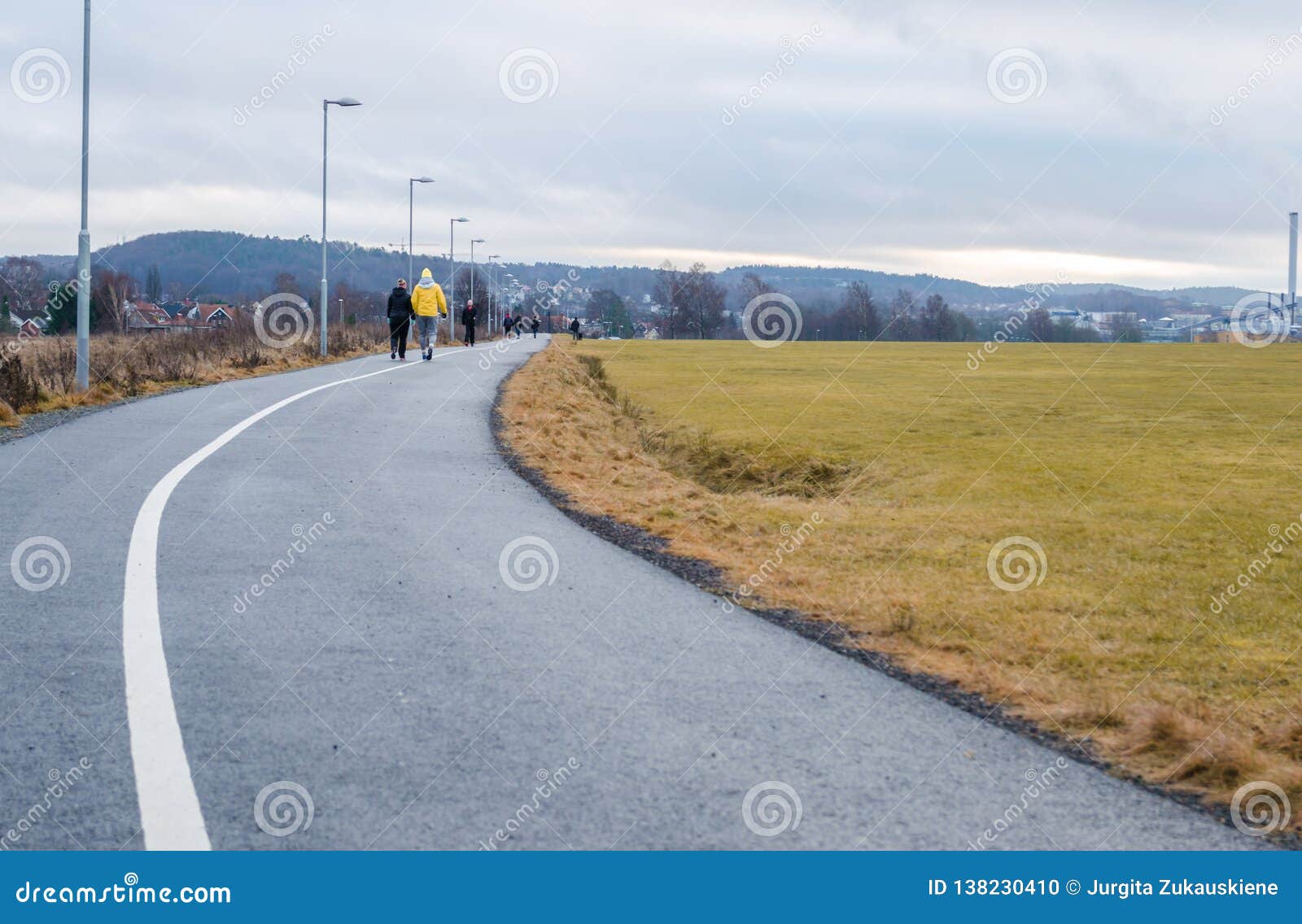 People Walking on the Pathway Stock Photo - Image of sweden, walking ...