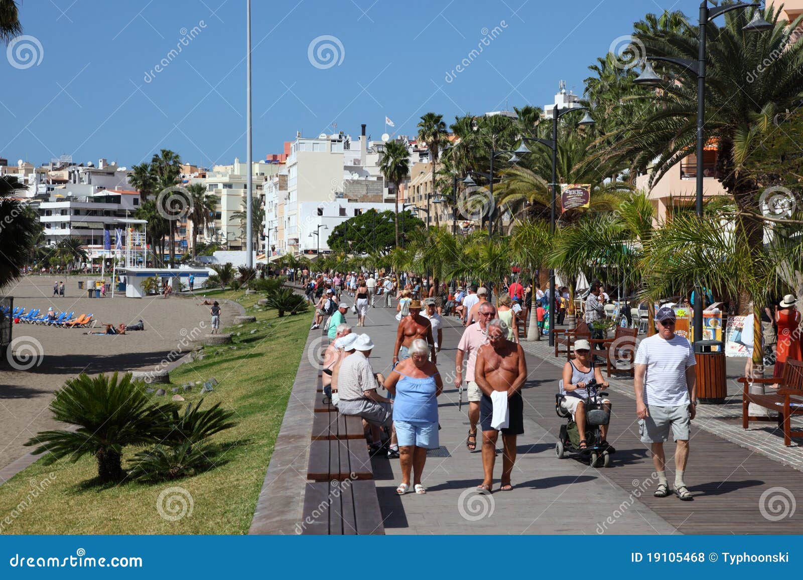 People Walking on the Promenade Editorial Stock Photo - Image of people ...