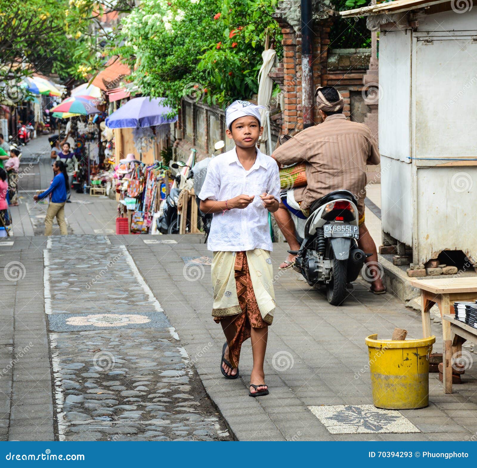 People Walking on Street in Bali, Indonesia Editorial Stock Photo ...