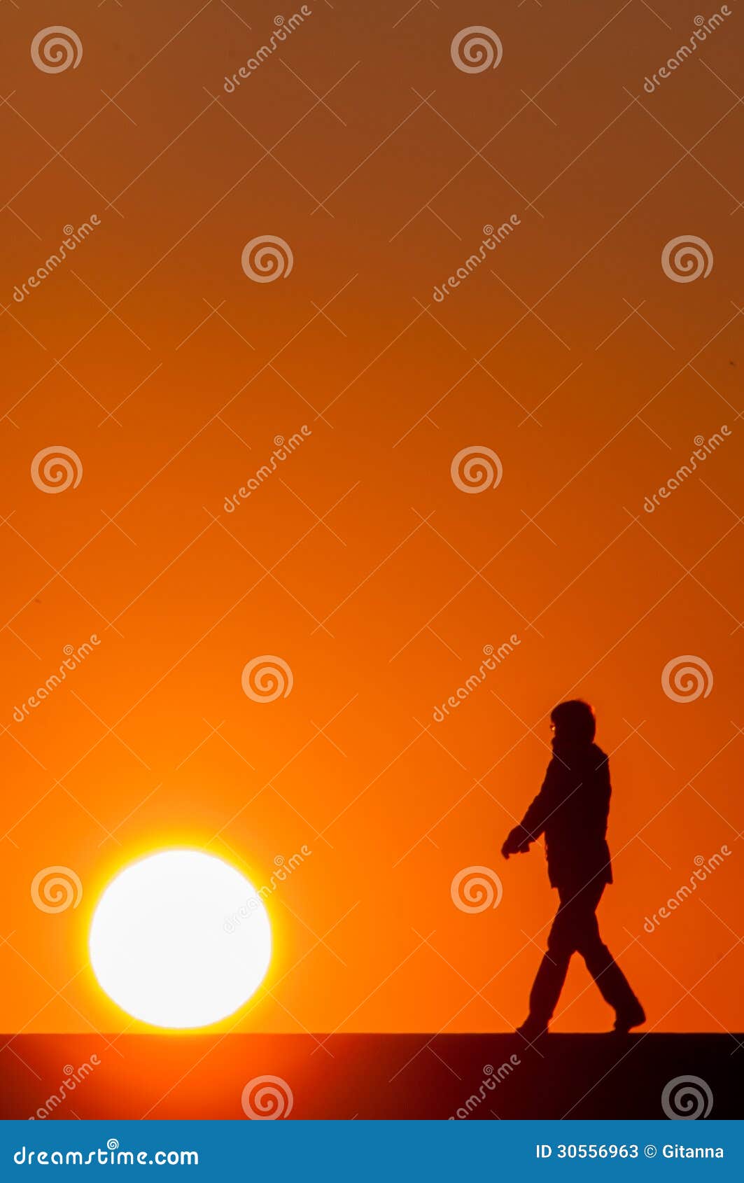 People walking at sunset stock image. Image of nature - 30556963