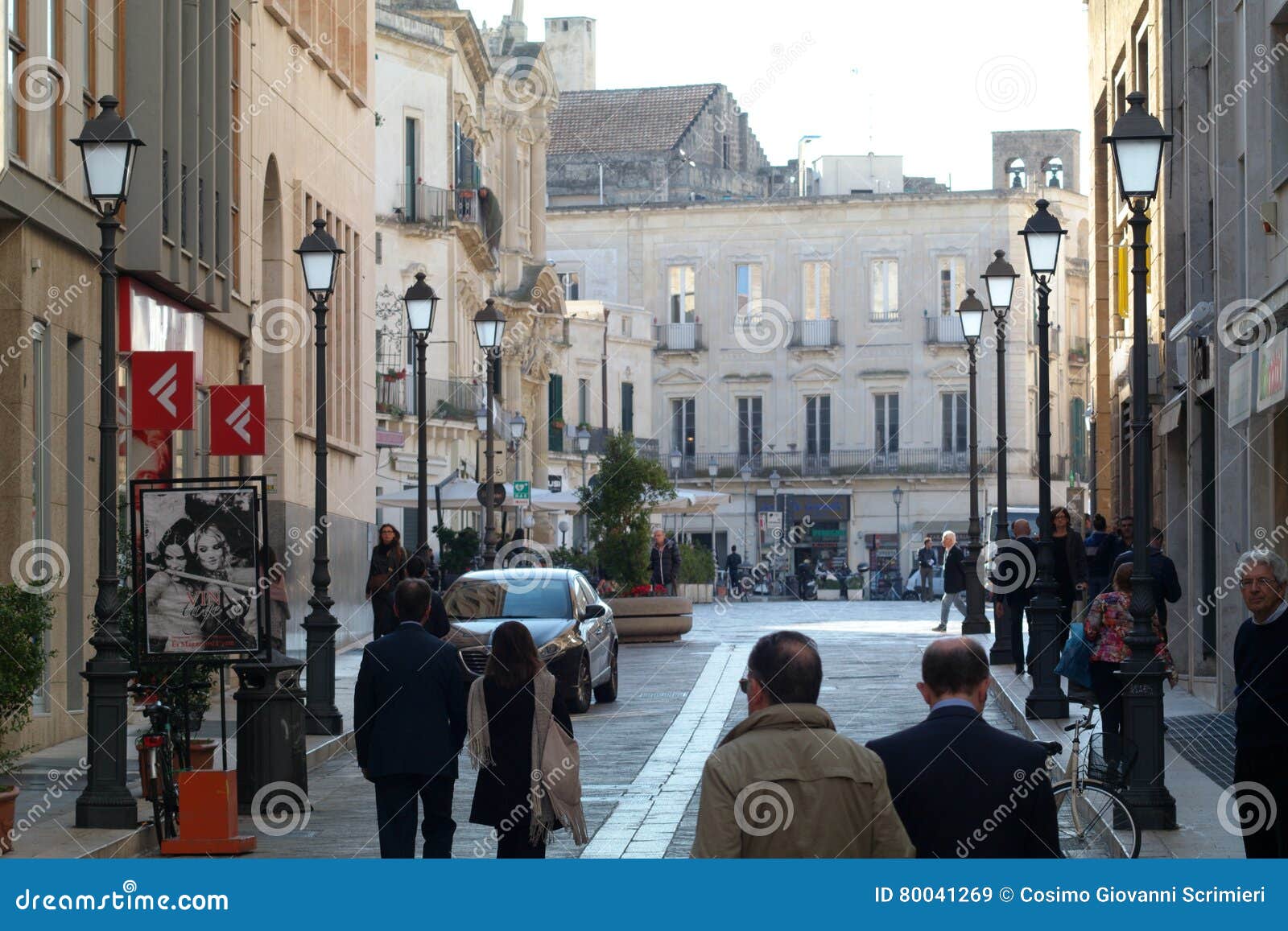 People Walking in the Town Center of Lecce Editorial Stock Image ...