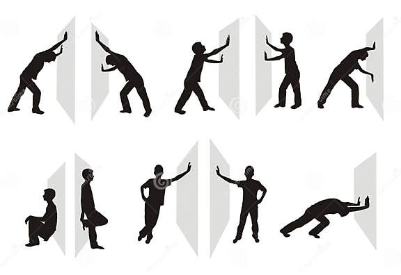 People and wall stock vector. Illustration of wall, child - 18384419