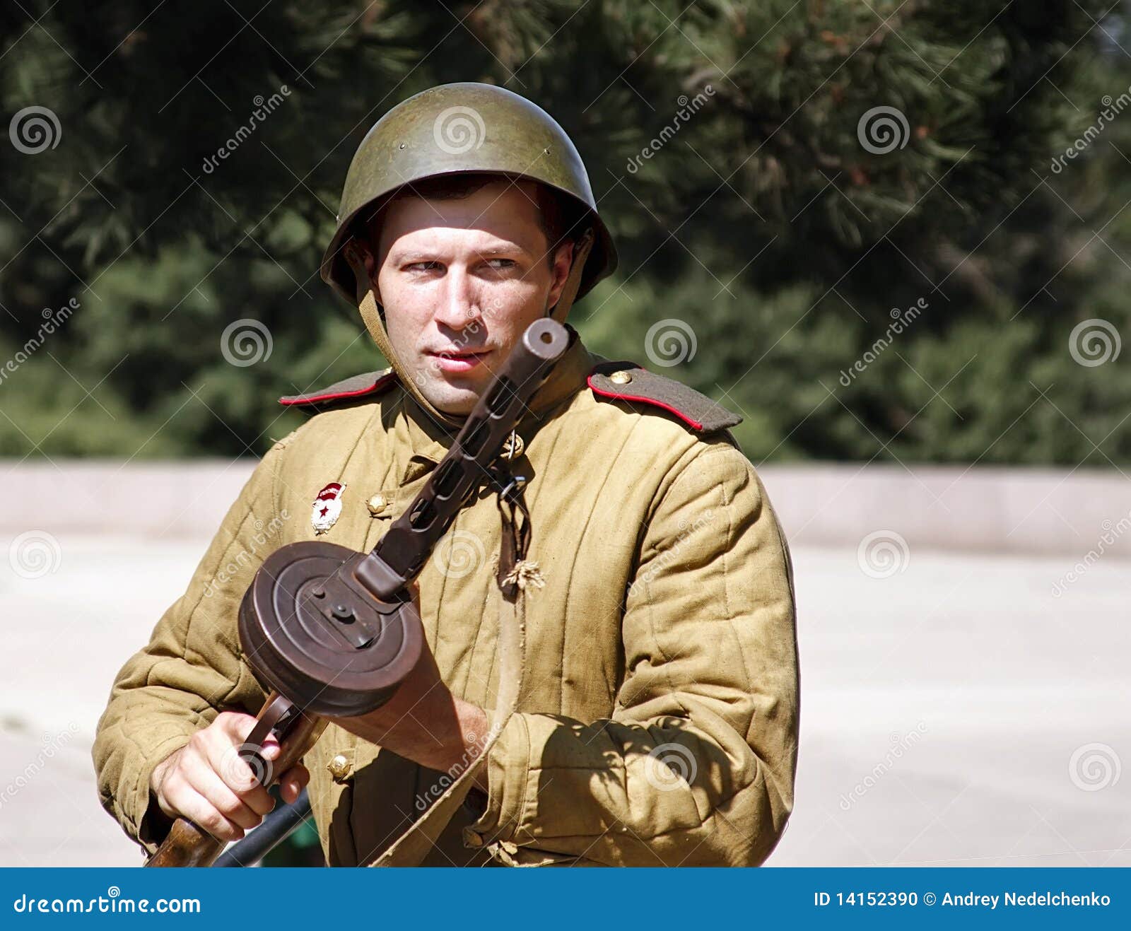 People in the war stock photo. Image of automatic, clothes - 14152390