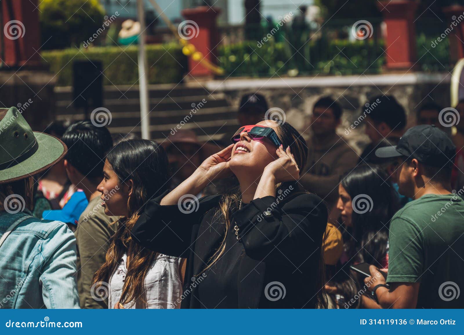 People Watching the Annular Solar Eclipse in Mexico with Special ...