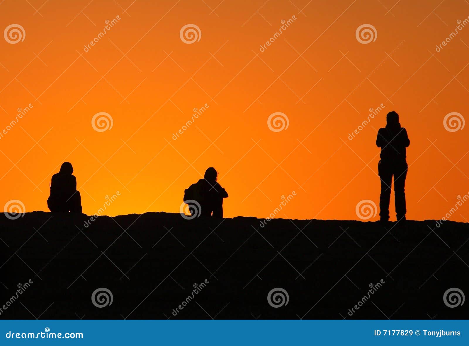 People watching sunset stock image. Image of peaceful - 7177829