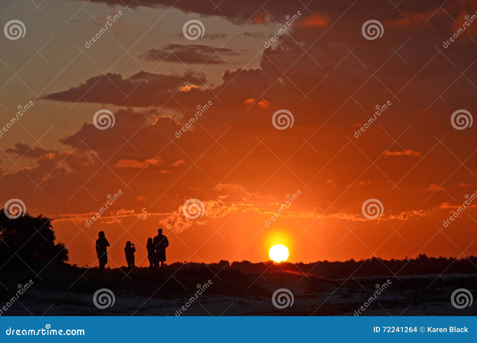 People watching the sunset stock photo. Image of nature - 72241264