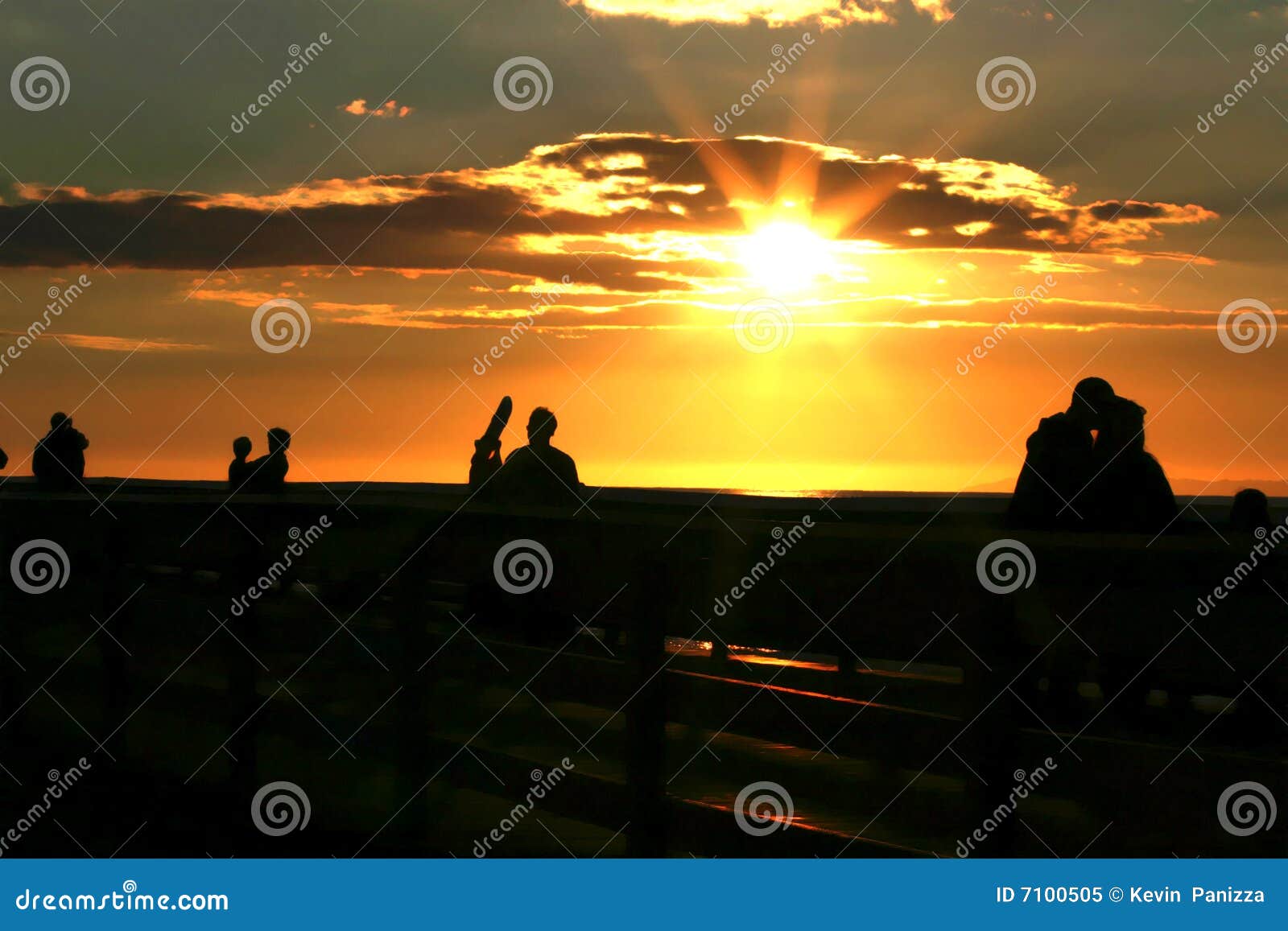 People Watching the Sunset on San Clemente Pier Stock Image - Image of ...