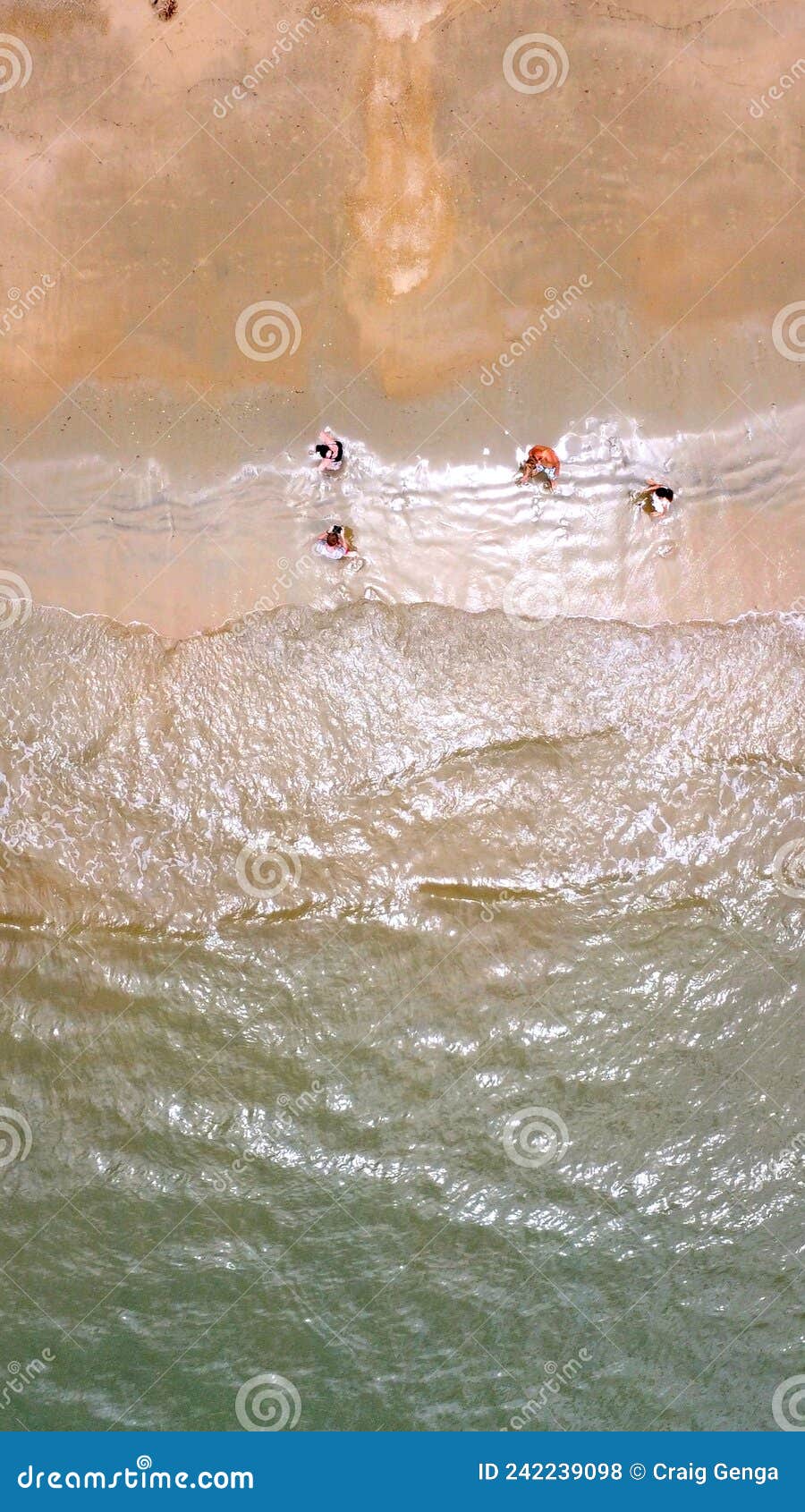 People at the Waters Edge on Ellis Beach Stock Photo - Image of tropics ...