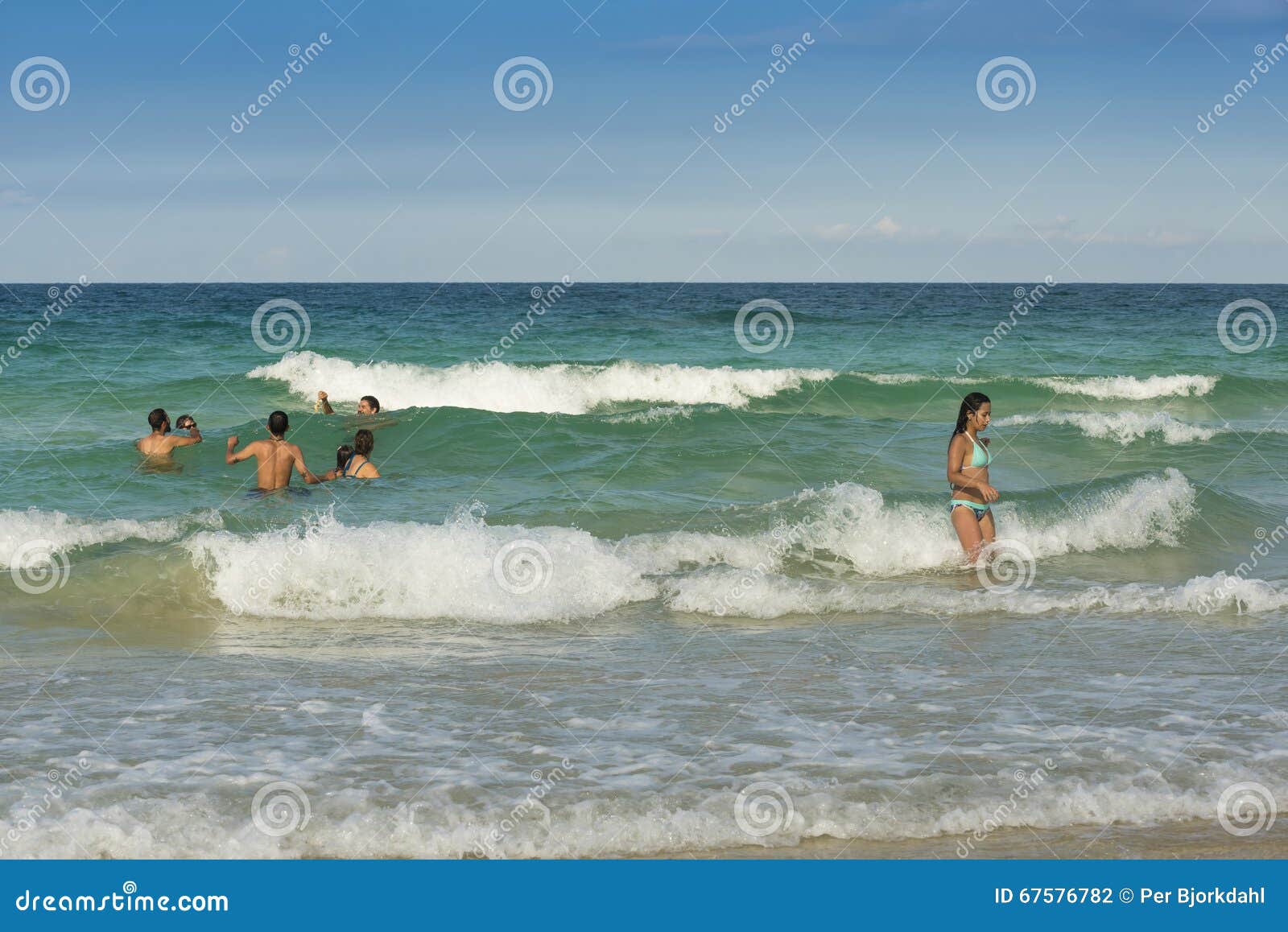 People in waves Cuba editorial photography. Image of bathing - 67576782