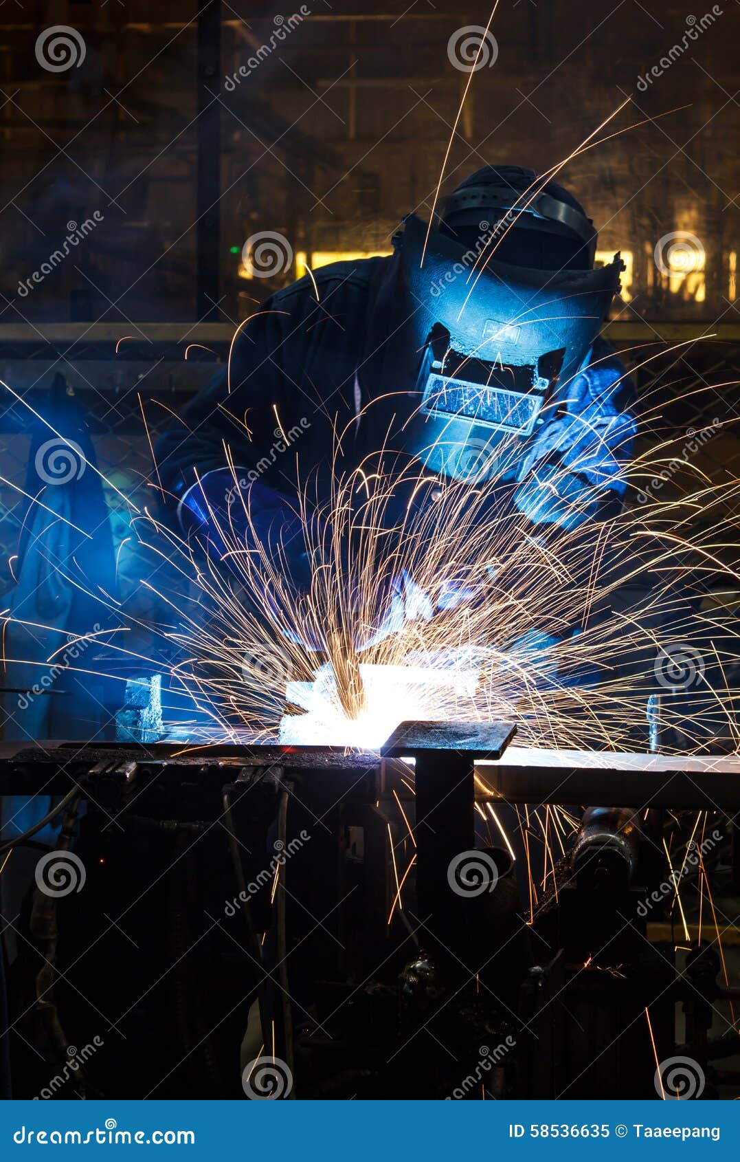 People welding industry stock image. Image of construction - 58536635