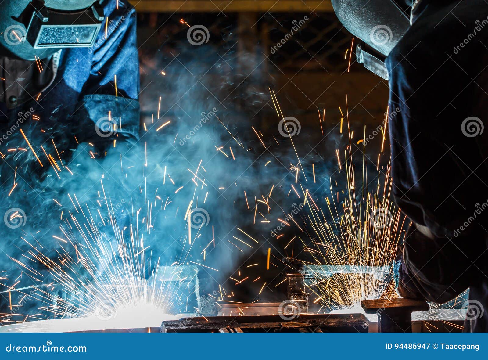 People welding industry stock image. Image of construction - 94486947