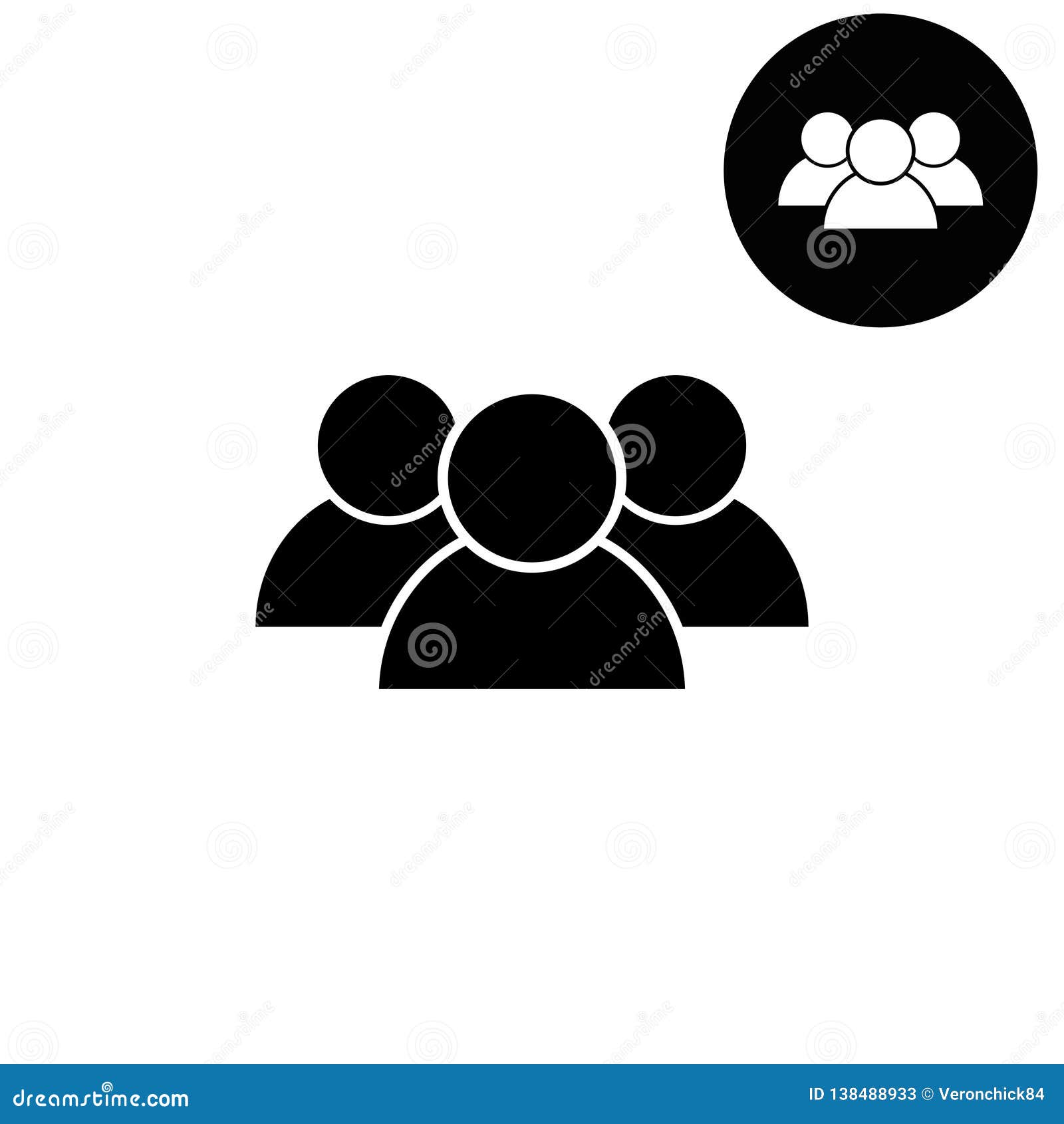 People - white vector icon stock vector. Illustration of pictogram ...