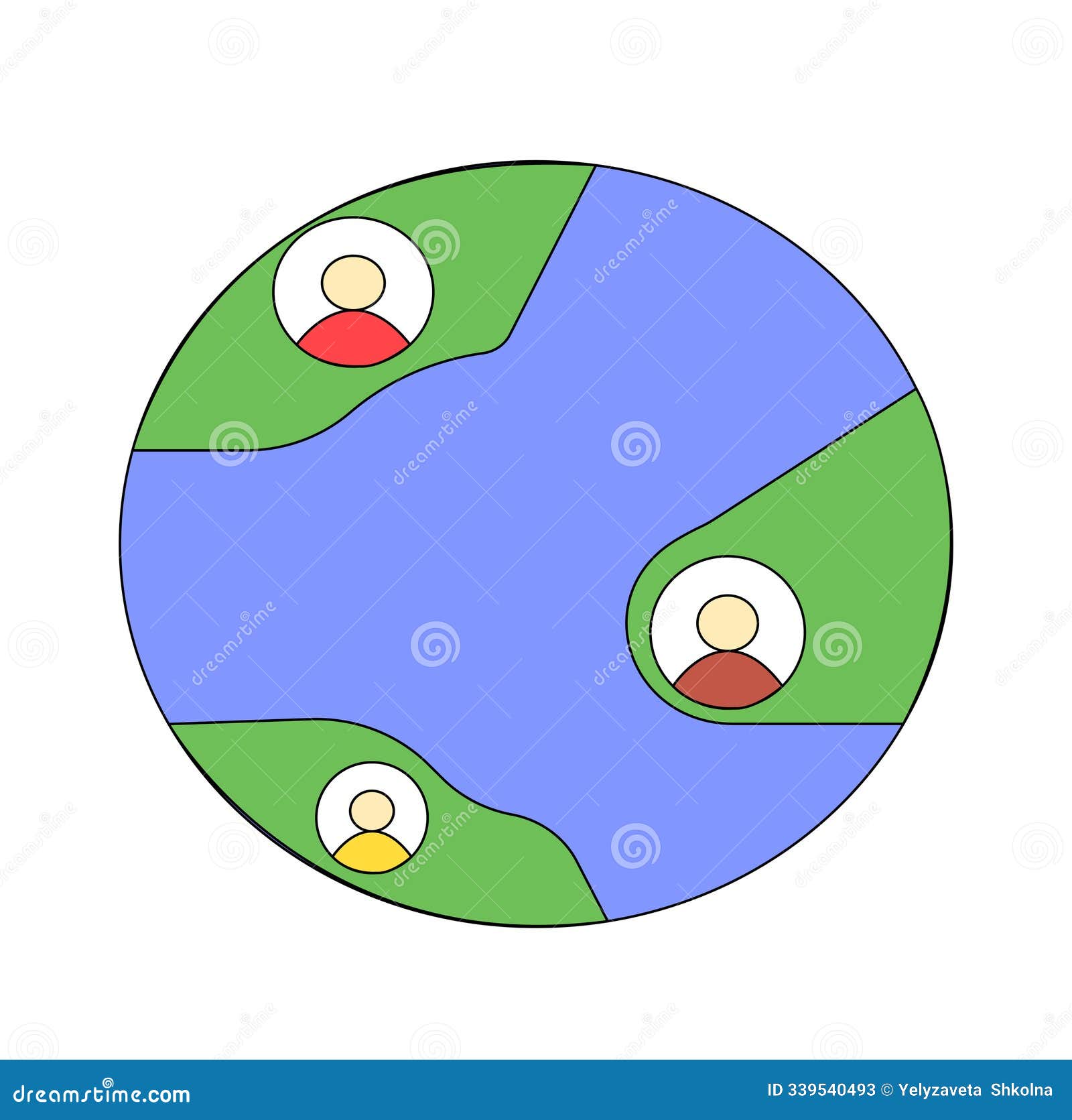 People Who are All Over the Planet Earth Stock Vector - Illustration of ...