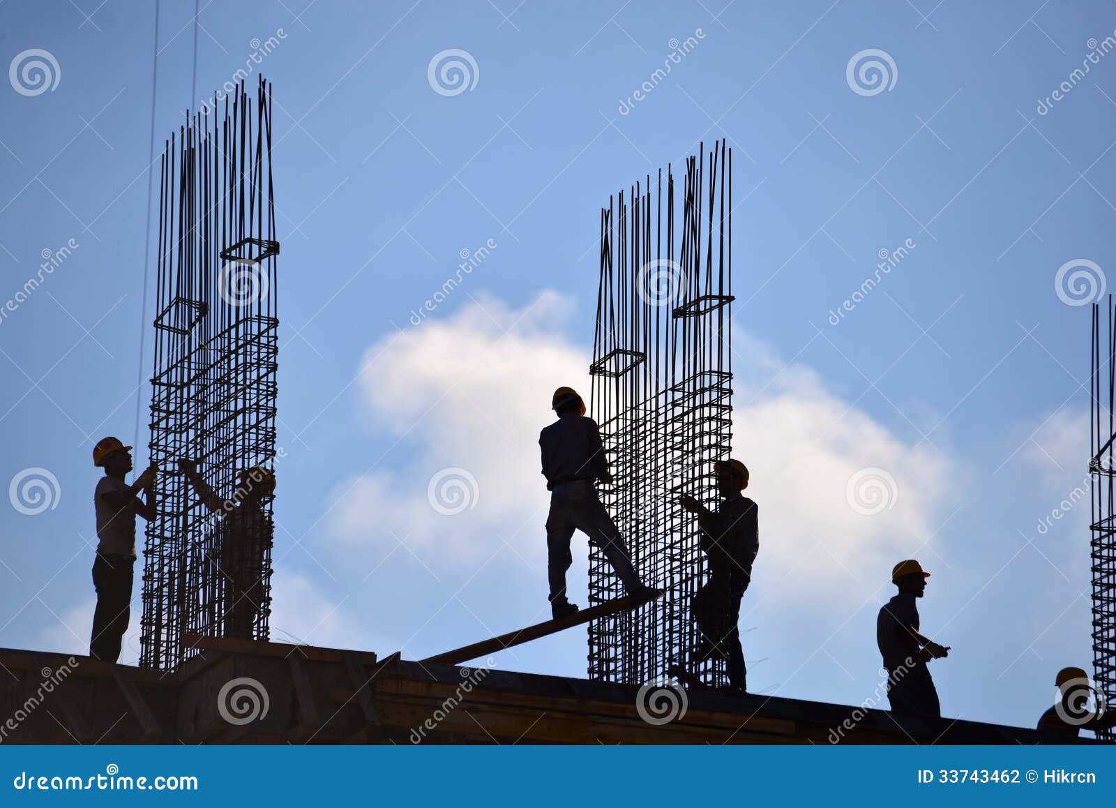 People Who Work Outdoors in Building Construction Stock Photo - Image ...