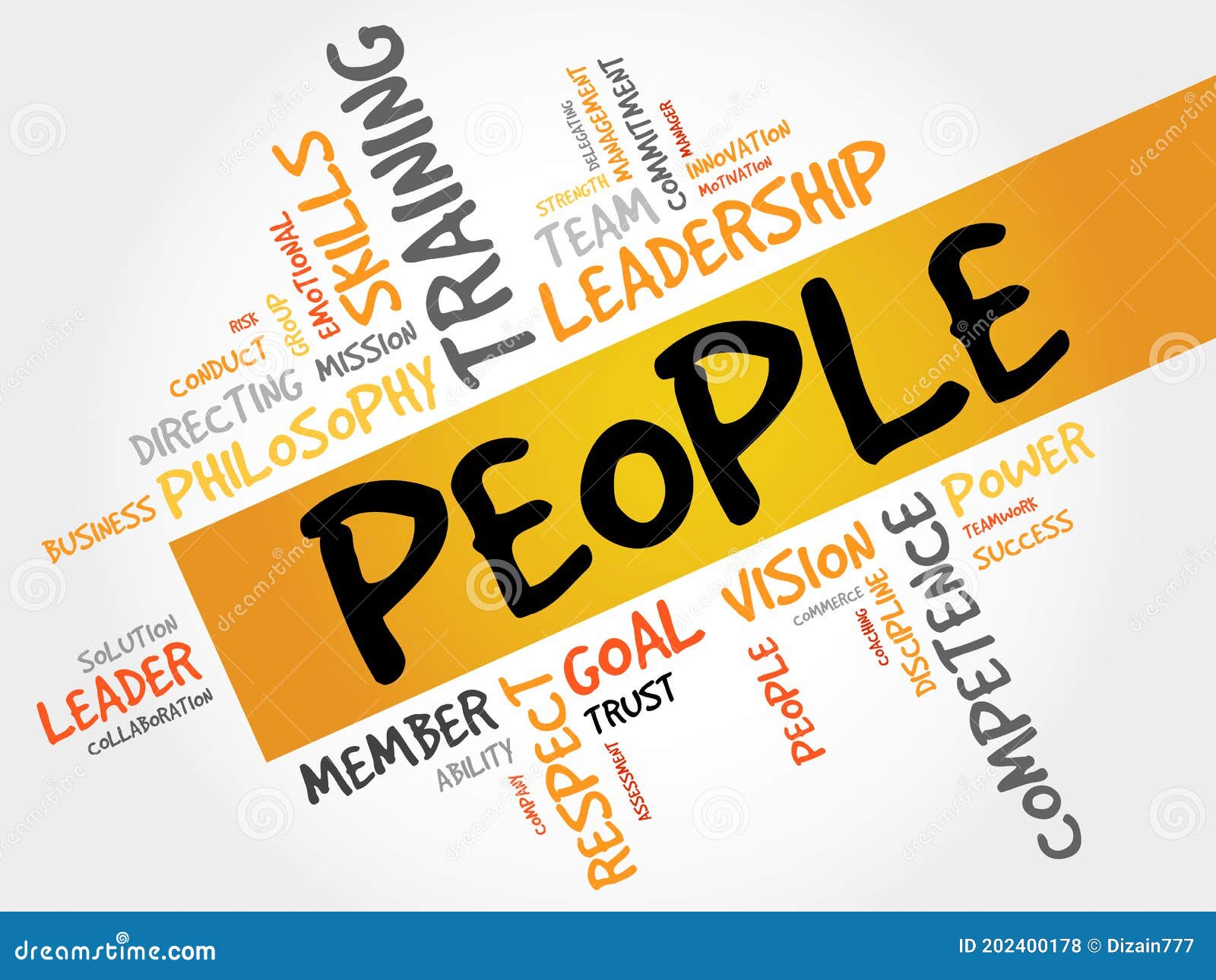 PEOPLE word cloud stock illustration. Illustration of organization ...