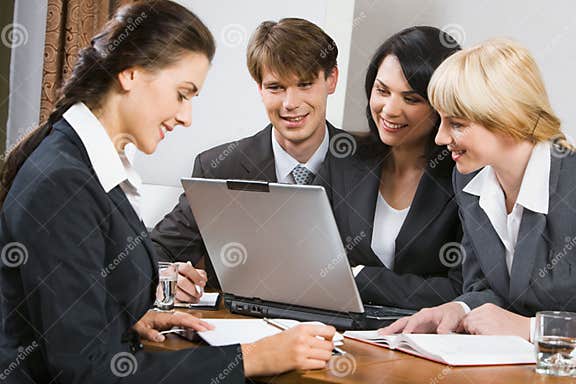 People at work stock image. Image of person, looking, four - 3244419