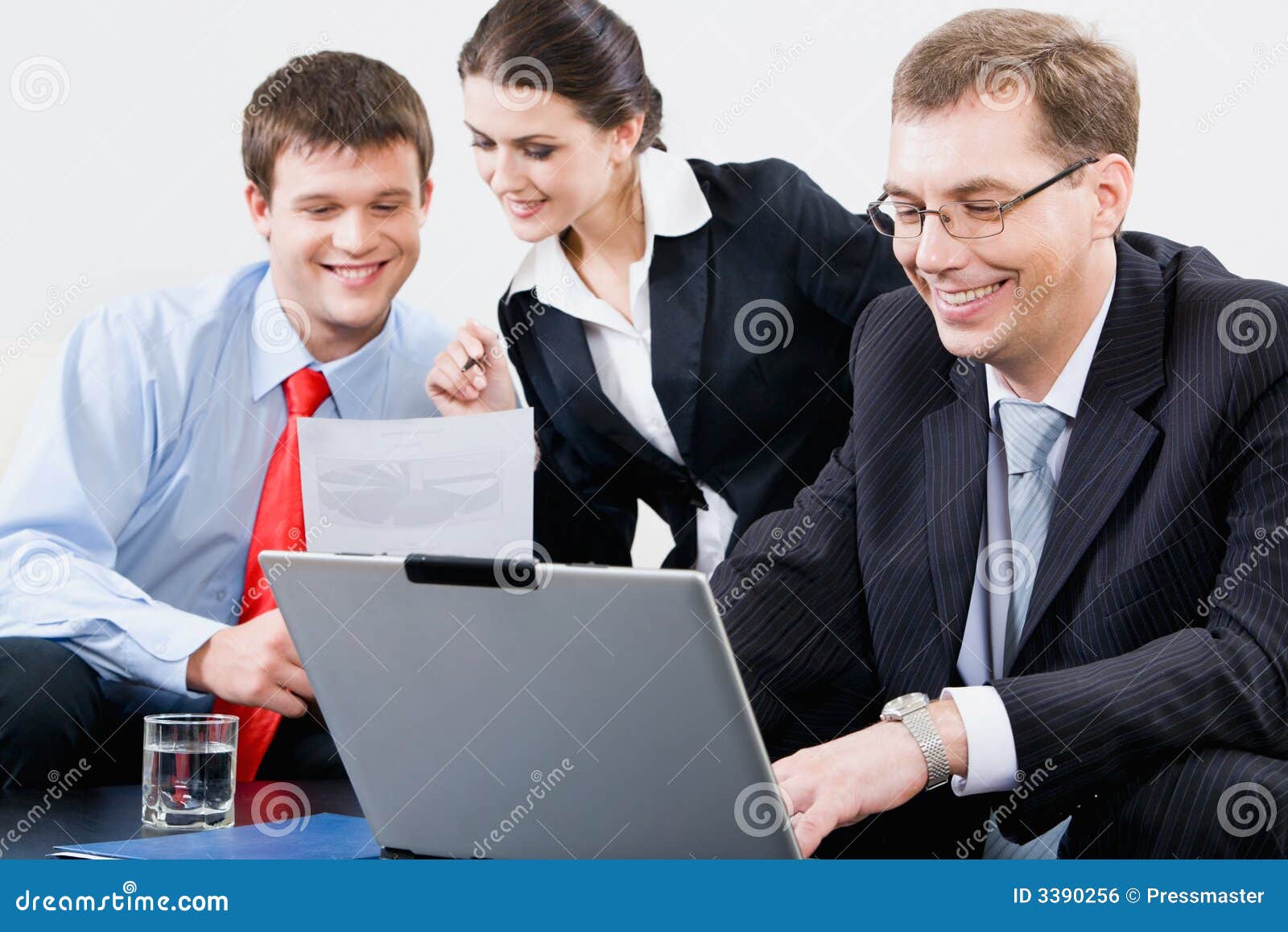 People at work stock photo. Image of partnership, looking - 3390256