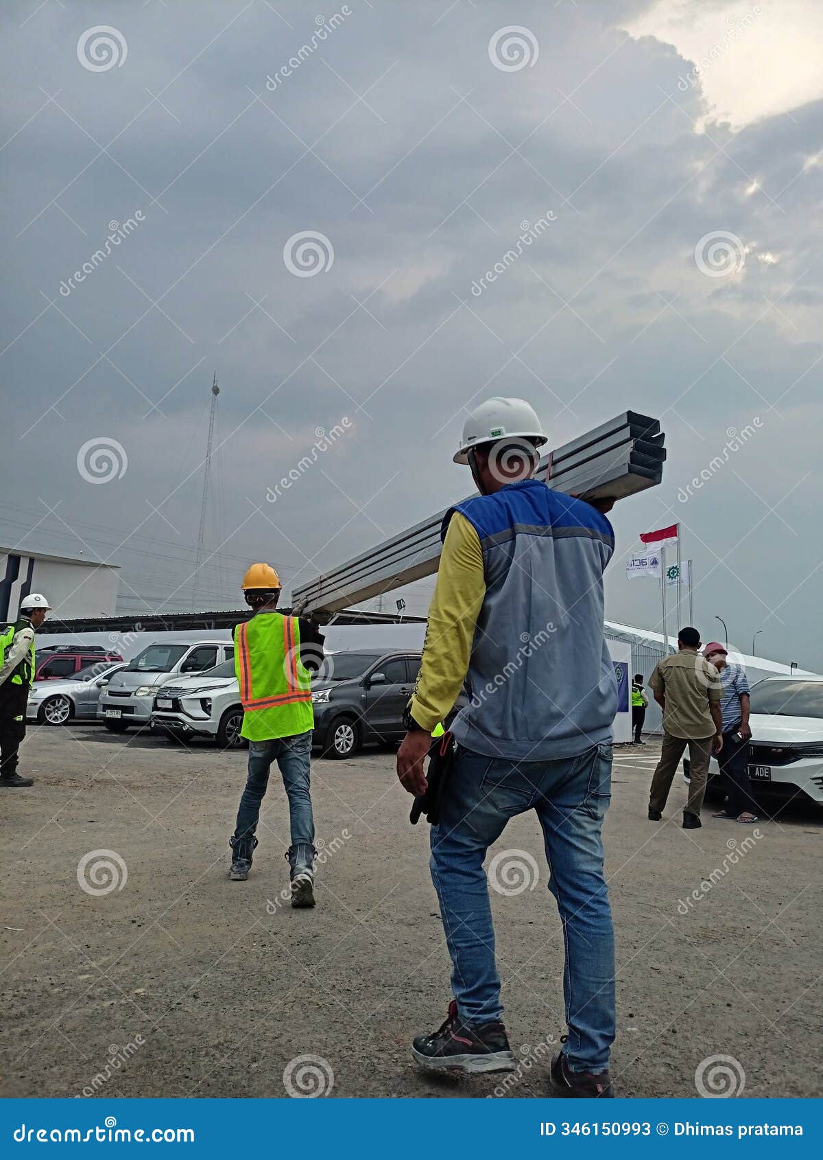 People Work in the Factory Area Editorial Stock Photo - Image of area ...