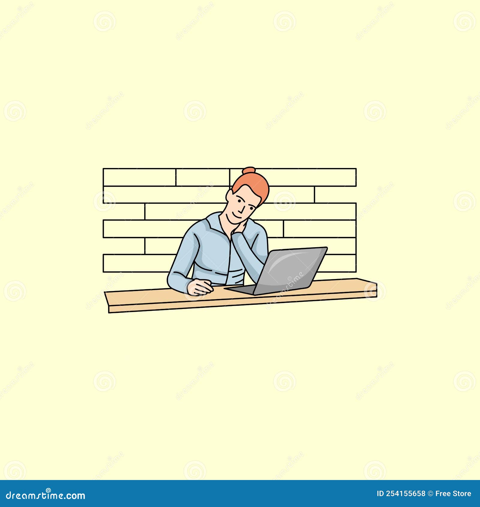 People Work Illustration Creative Design Stock Vector - Illustration of ...