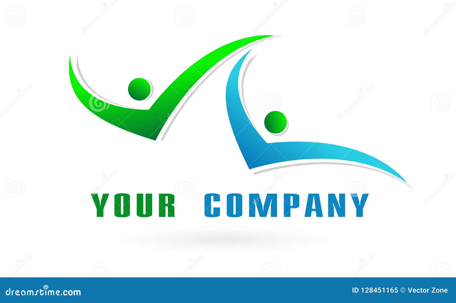 People Work Logo Icon Symbol Stock Vector - Illustration of circle ...