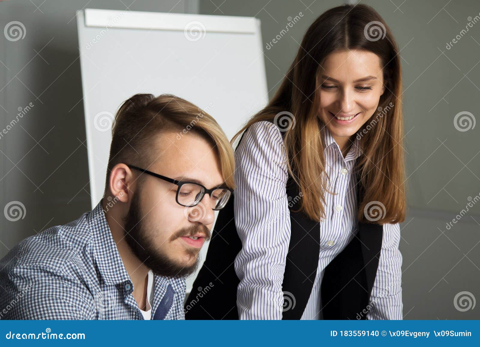 People work in the office stock photo. Image of group - 183559140
