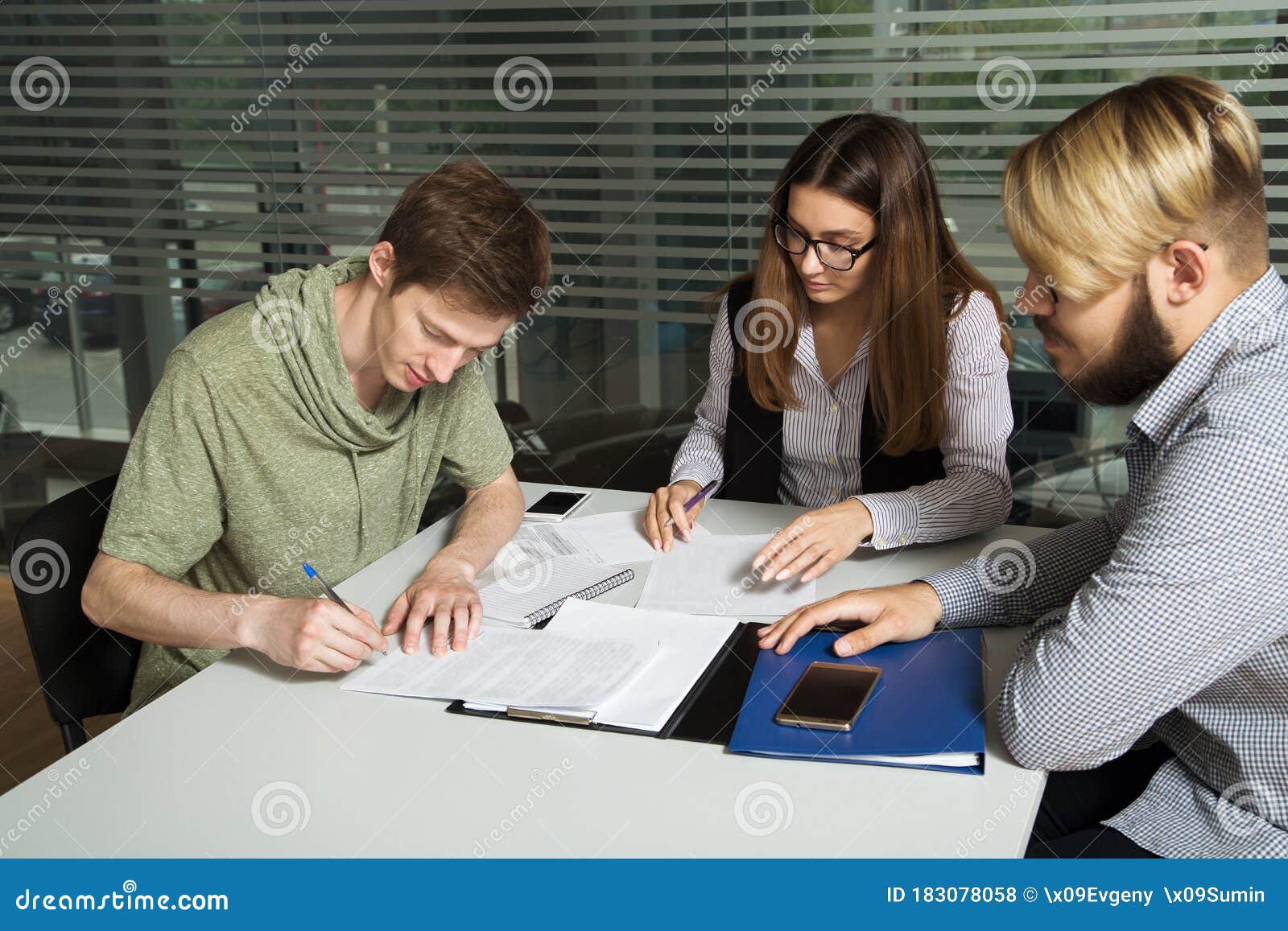 205 3 People Talking Office Stock Photos - Free & Royalty-Free Stock ...