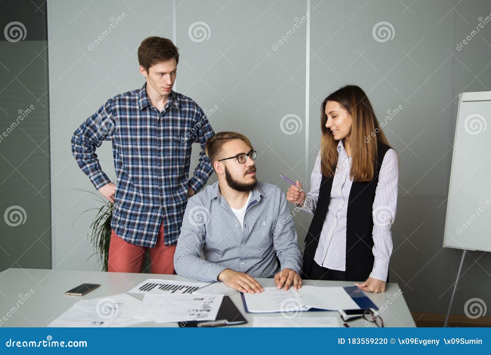 People work in the office stock photo. Image of collection - 183559220