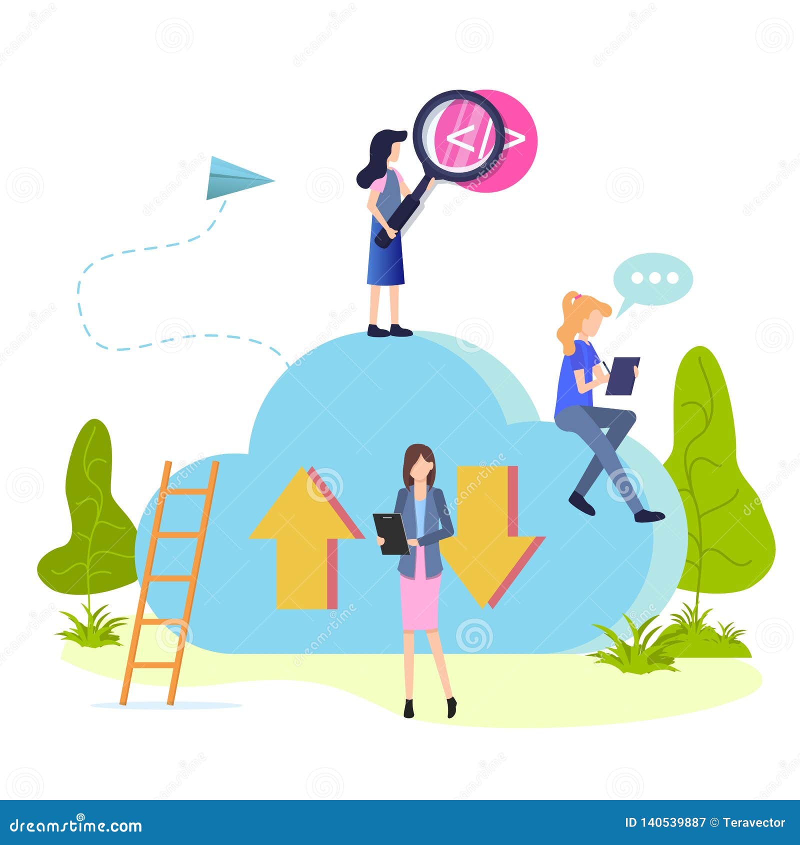 Set Search Cloud Computing Hierarchy Organogram Chart Folder Tree Processor With Cpu Filter