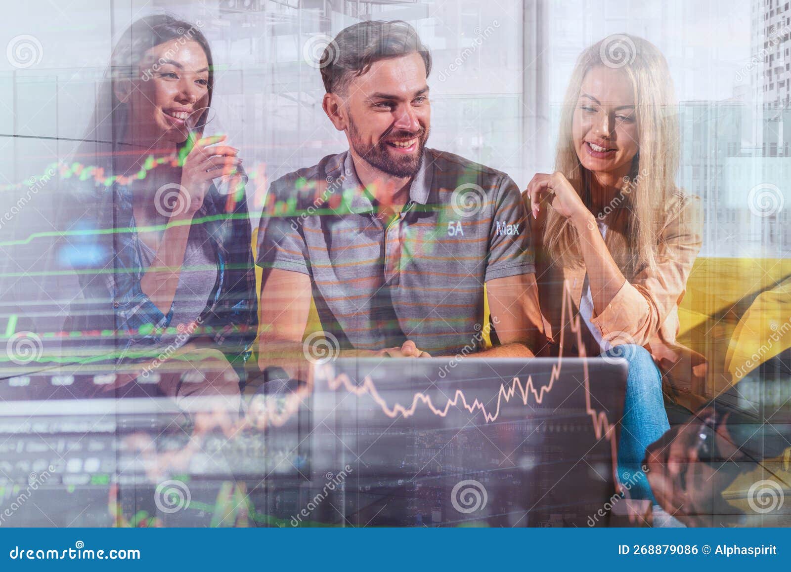 People Work Together in a Modern Office As Teamwork and Partner Stock ...