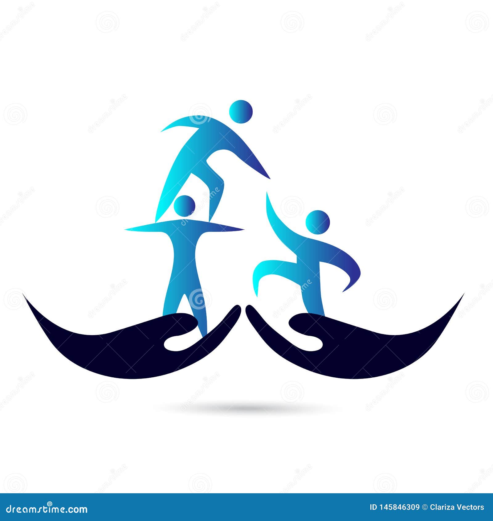 Team Work Union Work Helpful Logo Design Stock Vector - Illustration of ...