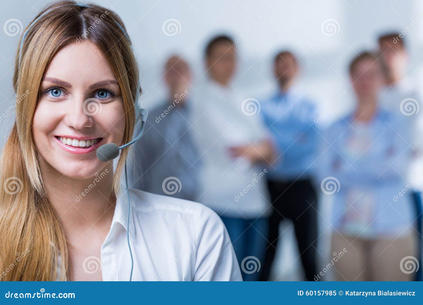 People Working in Call Center Stock Image - Image of support, center ...