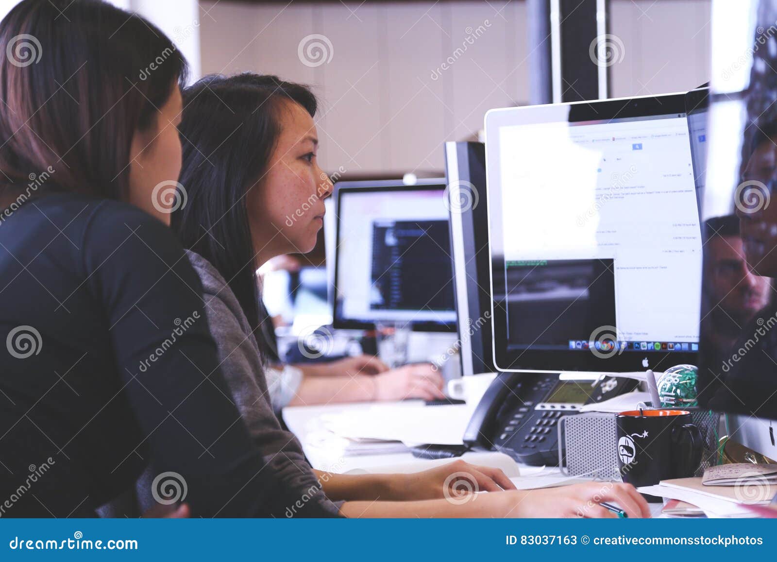 People Working On Computer Picture. Image: 83037163