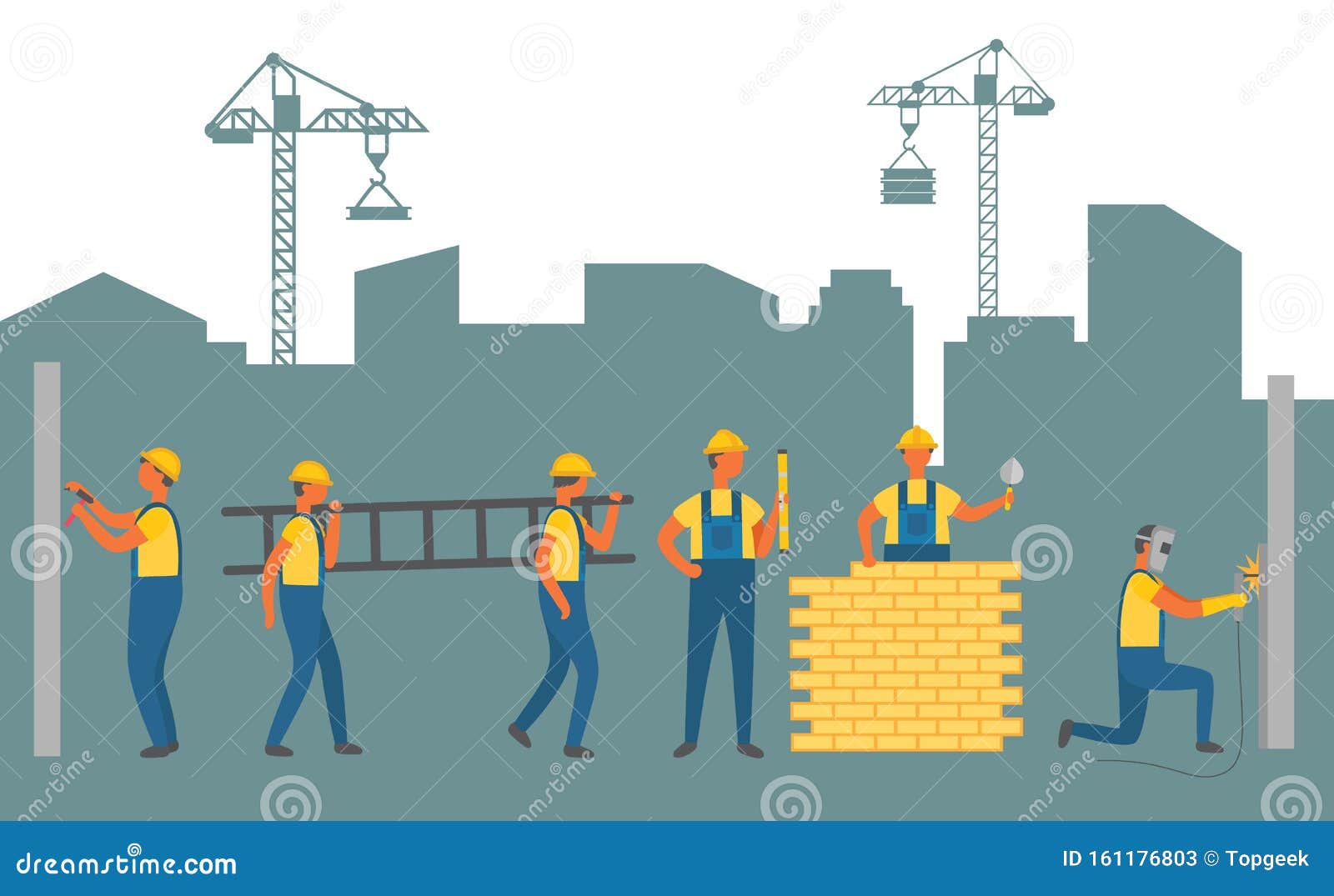 People Working Construction