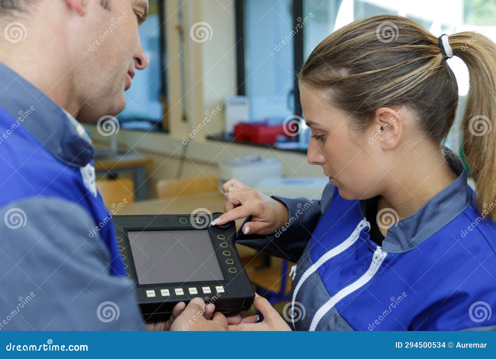 People Working with Digital Machine Stock Photo - Image of copy ...