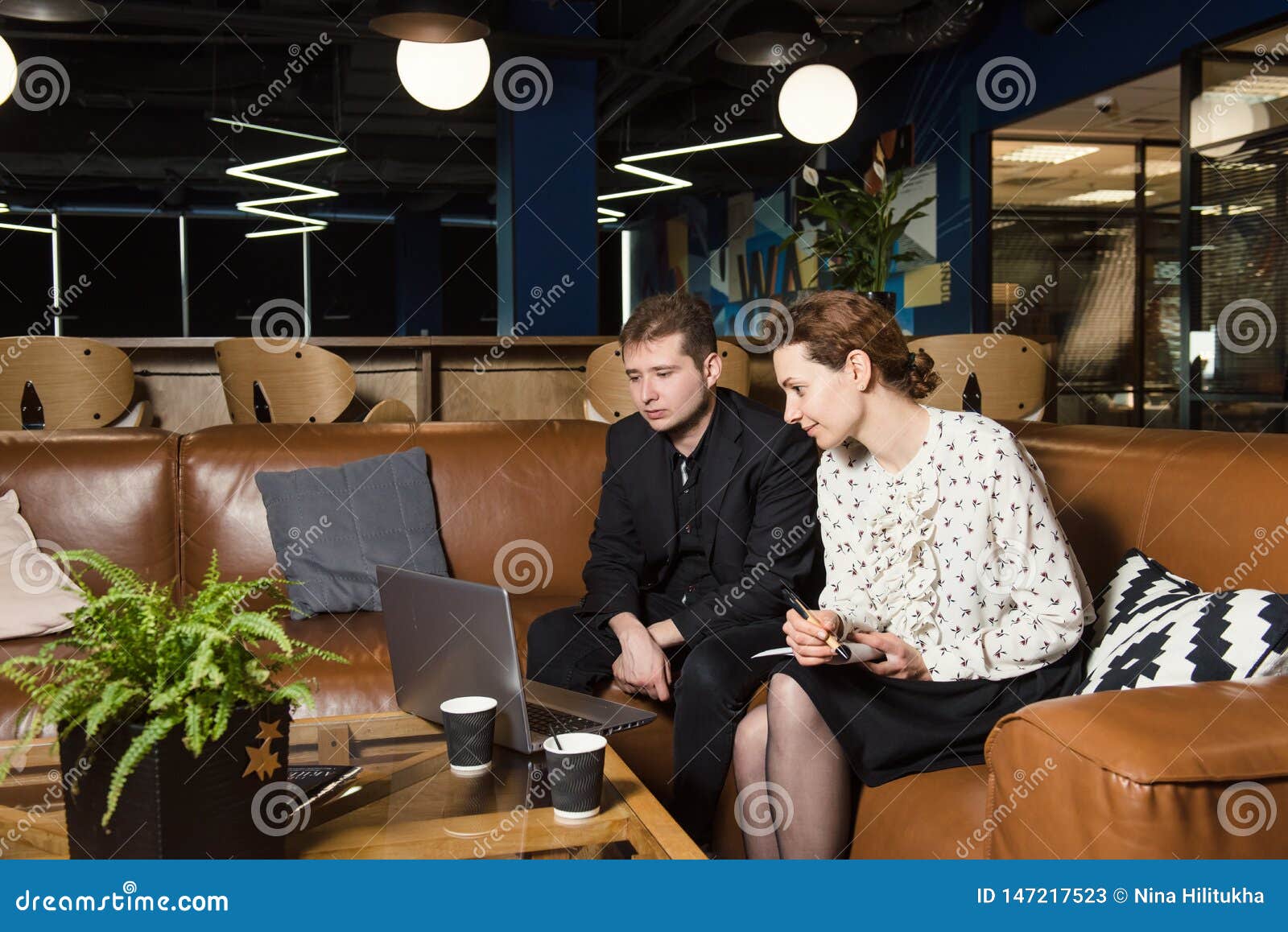 People Working with Gadgets in the Office Stock Image - Image of online ...
