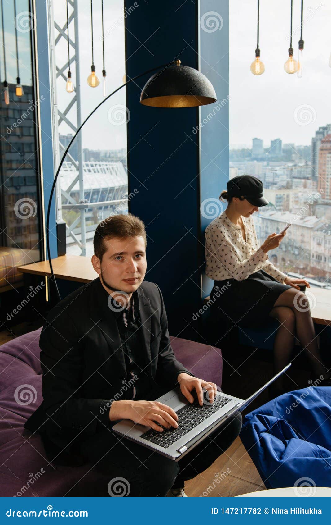 People Working with Gadgets in the Office Stock Photo - Image of ...
